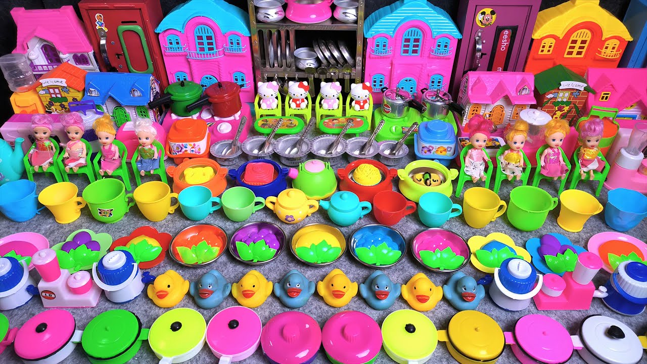 8 Minutes Satisfying with Unboxing Hello Kitty Kitchen Set | hello ...