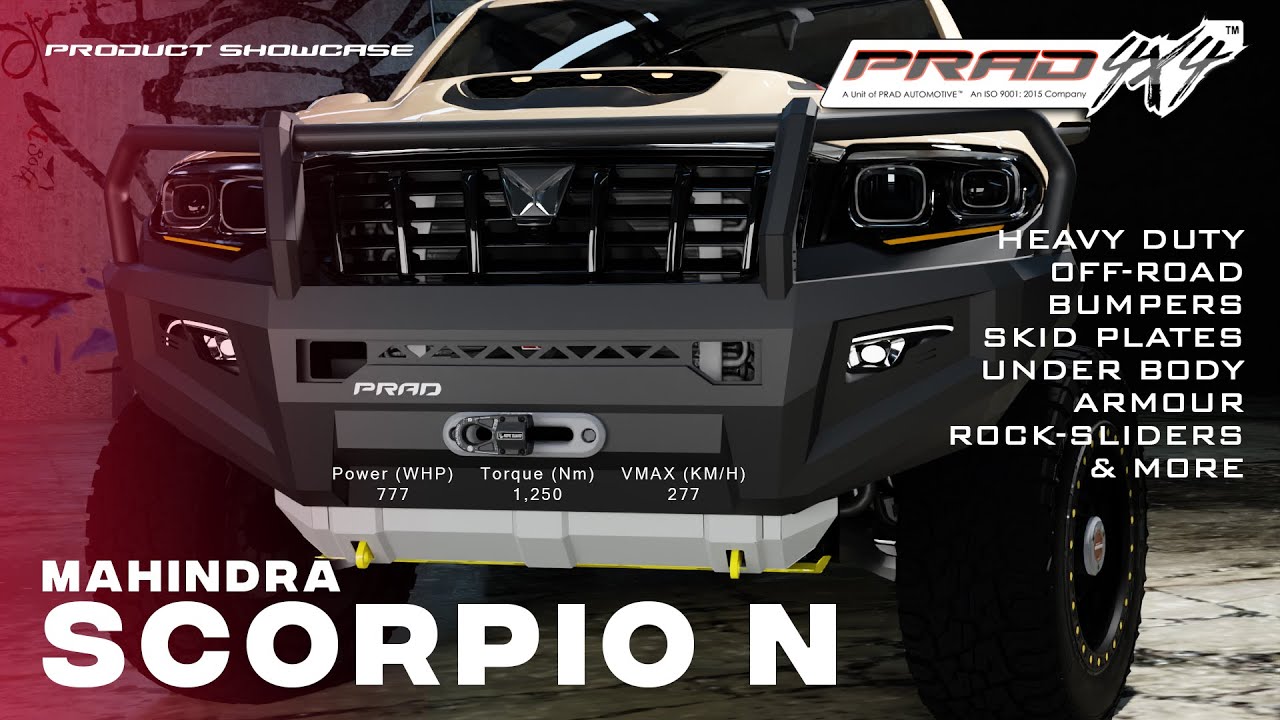 PRAD’s Mahindra Scorpio N - 4x4 Accessories (Heavy Duty Off-Road ...