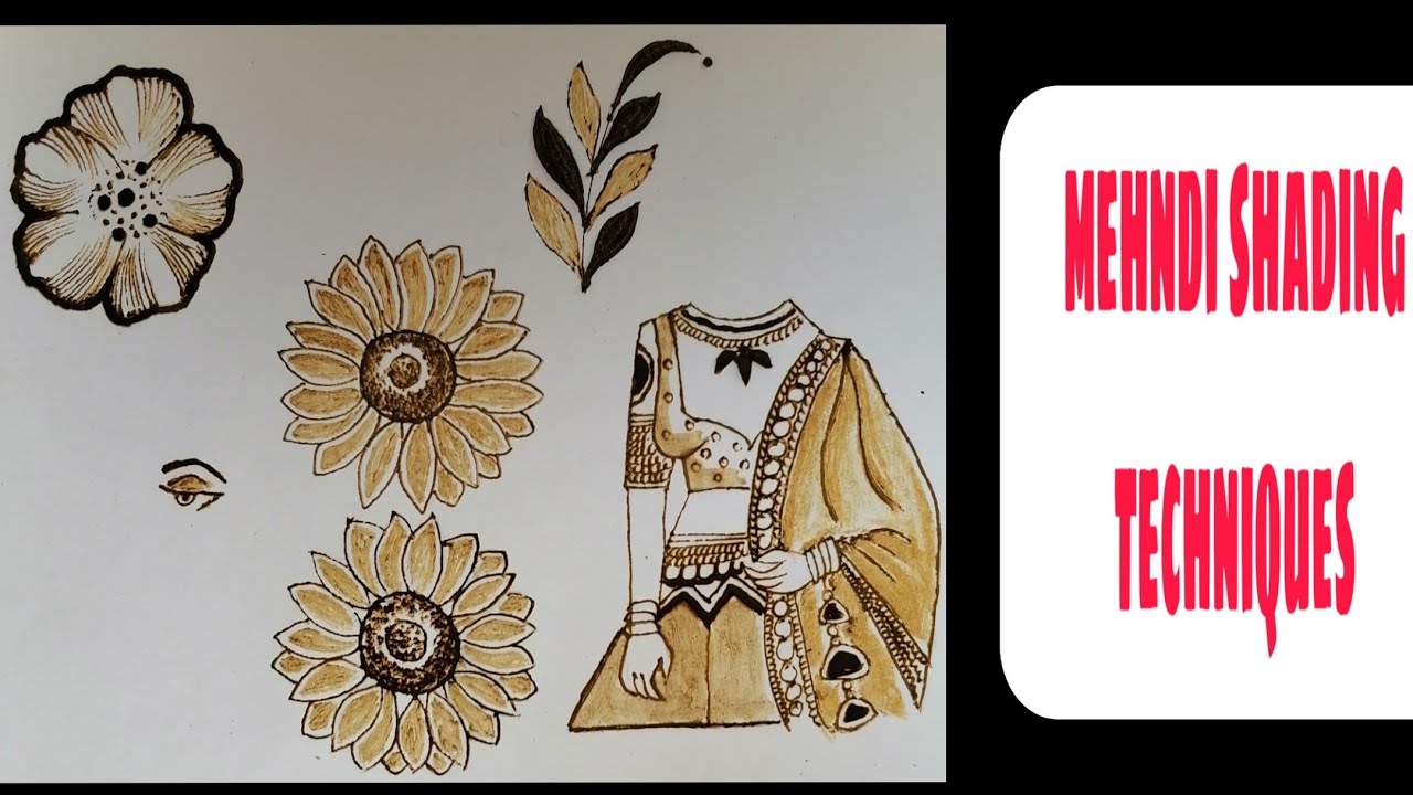 mehndi shading techniques|||learn shading technique with mehndi henna ...