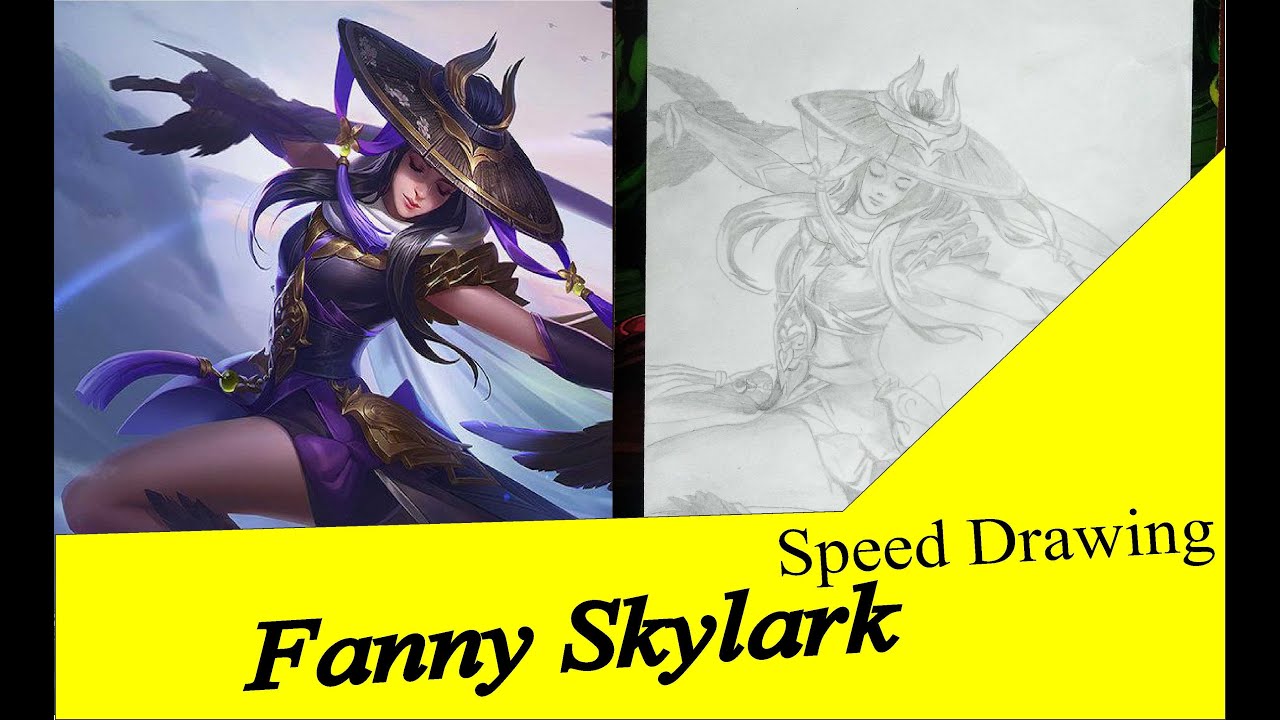 Speed Drawing Fanny Skylark Mobile legends | Menggambar Fanny Skylark ...
