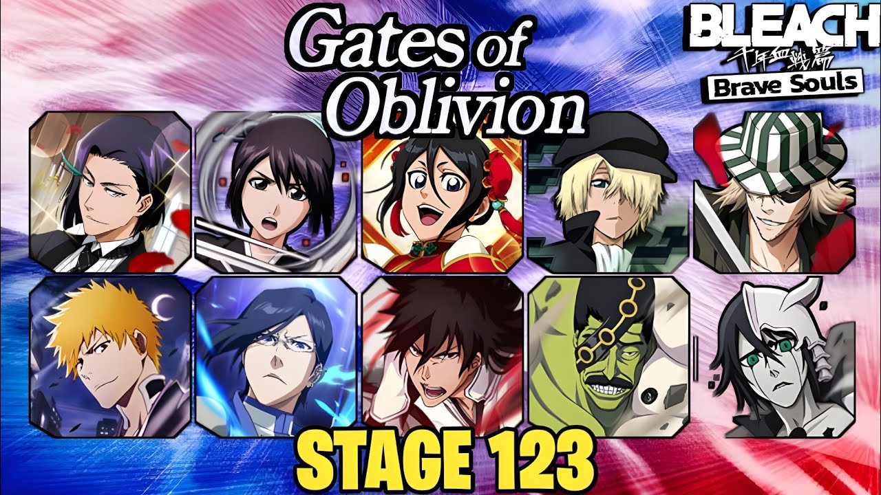 Senkaimon Gate Of Oblivion Stage 123 || BLEACH BRAVE SOULS - YouTube