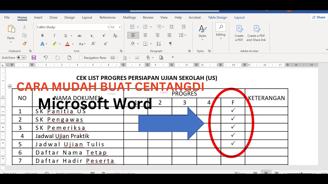 CARA MEMBUAT TANDA #CENTANG - YouTube
