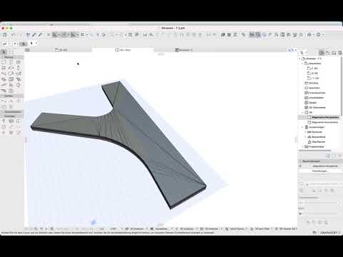 Archicad25 GDL Grundlage Straßeneinbindung weiter Tutorial bis ...