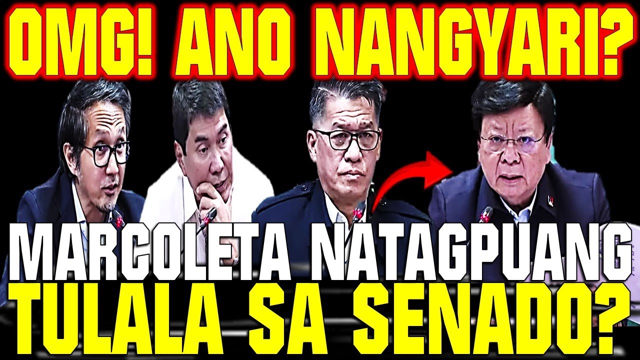 HALA! MARCOLETA NATAGPUANG TULALA SA SENADO? NILECTURAN NI ERWIN TULFO ...