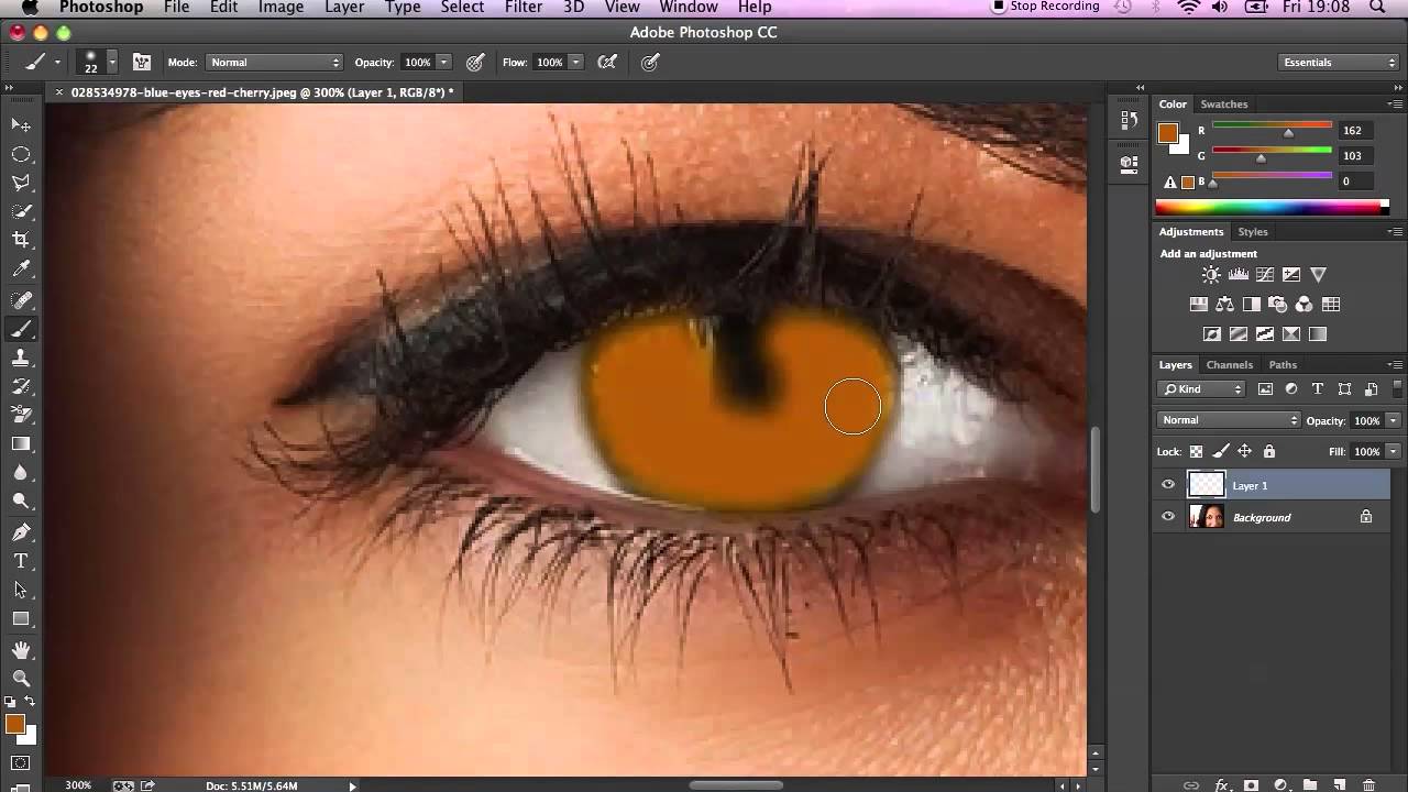 Easiest Way to Change Eyes Color in Photoshop! - YouTube