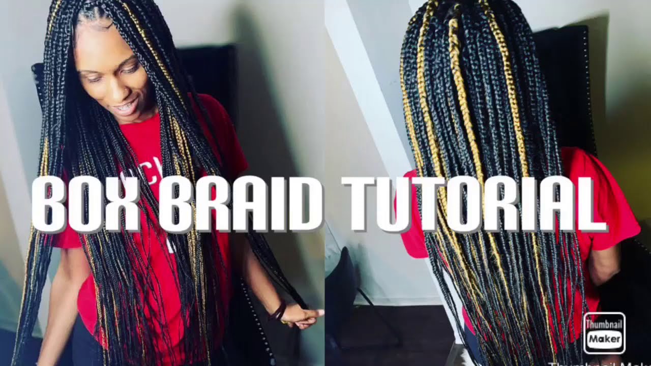 Box Braid Tutorial - YouTube