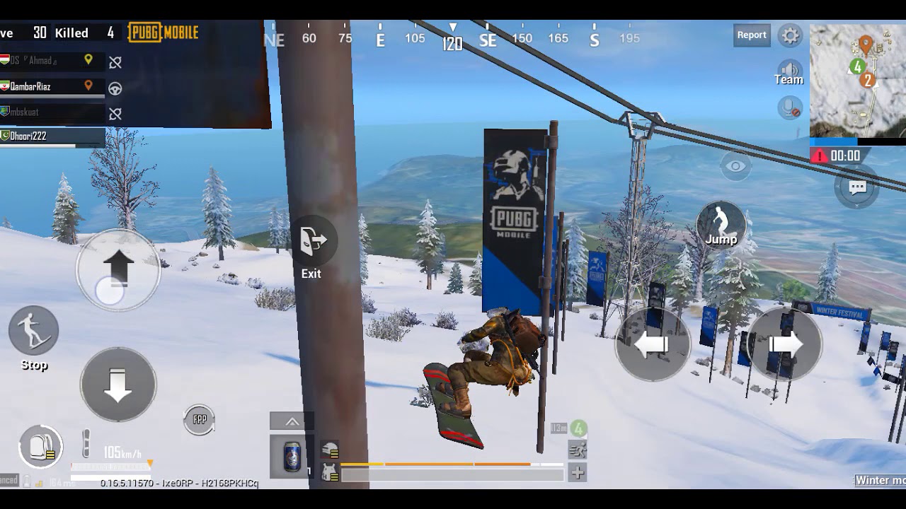 PUBG Mobile:pubg Mountain winter mode - YouTube