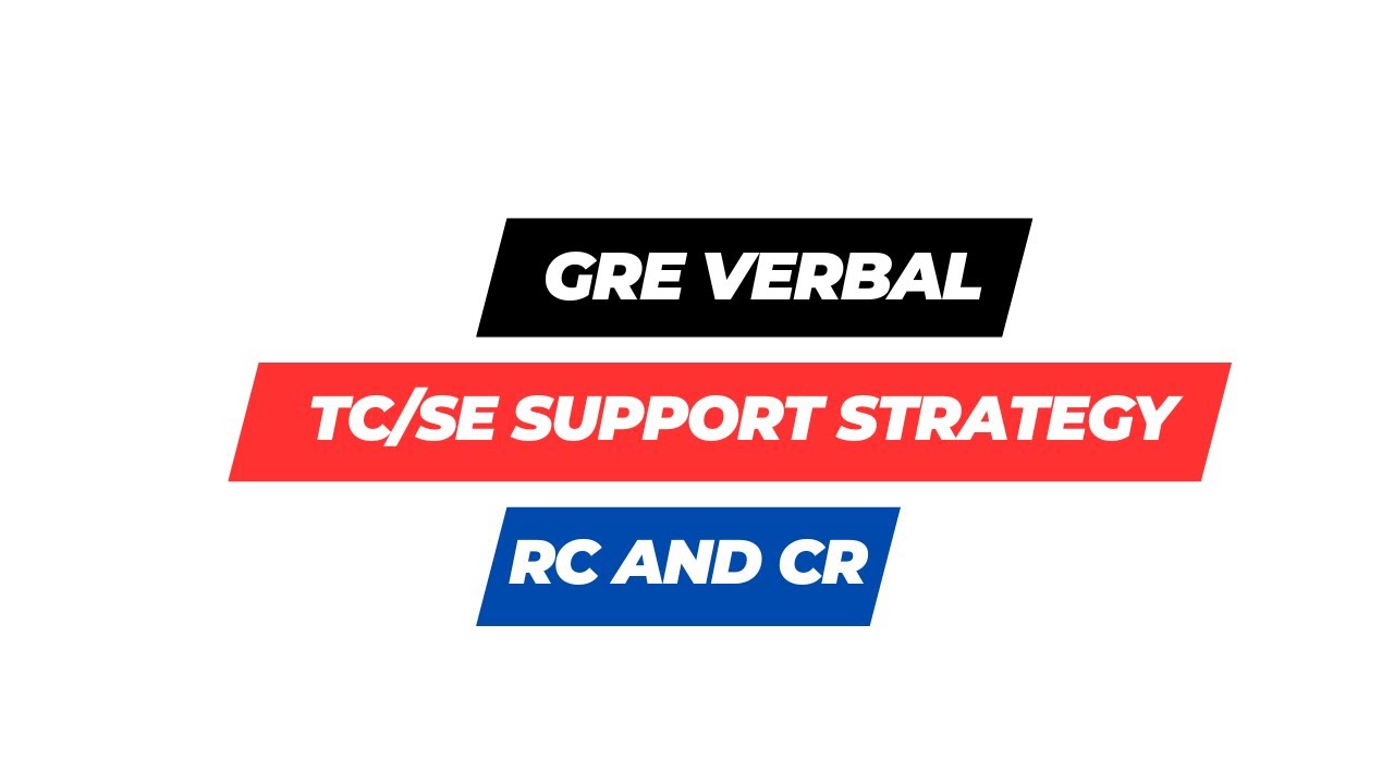 GRE Verbal Support Strategy | Class -3 - YouTube
