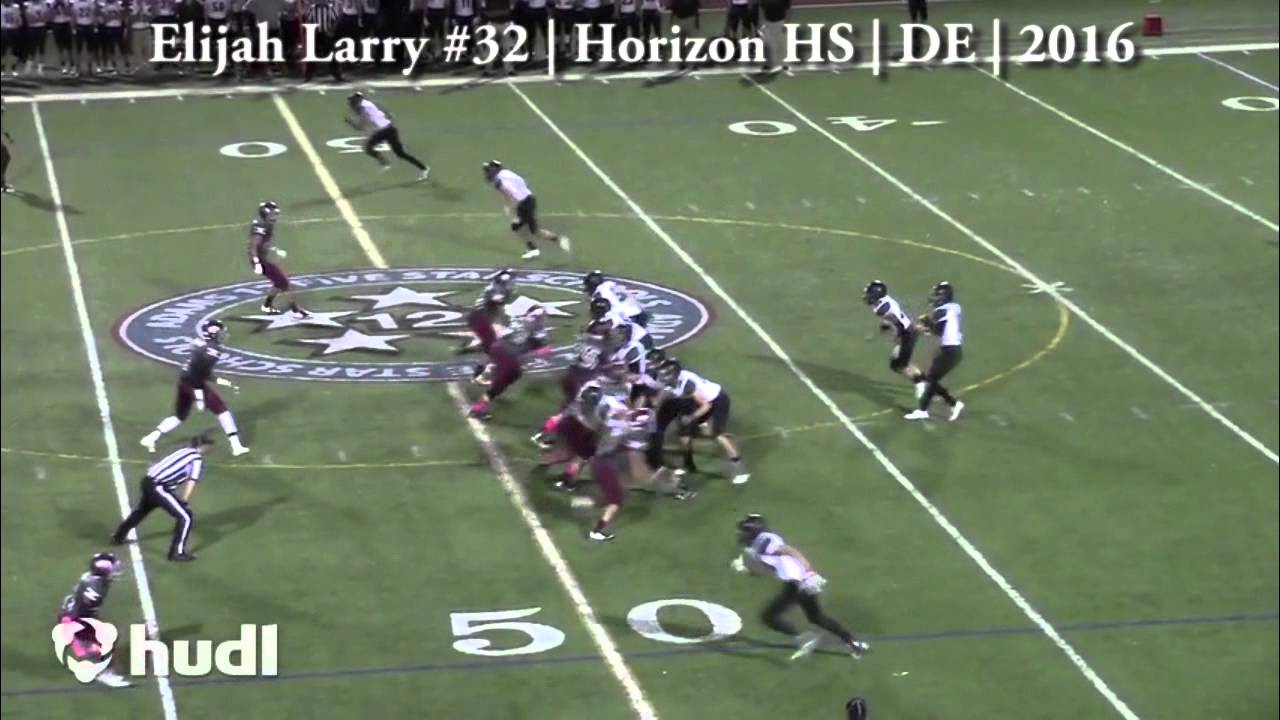 Elijah Larry - Horizon High School - Defensive End - Class of 2016 ...