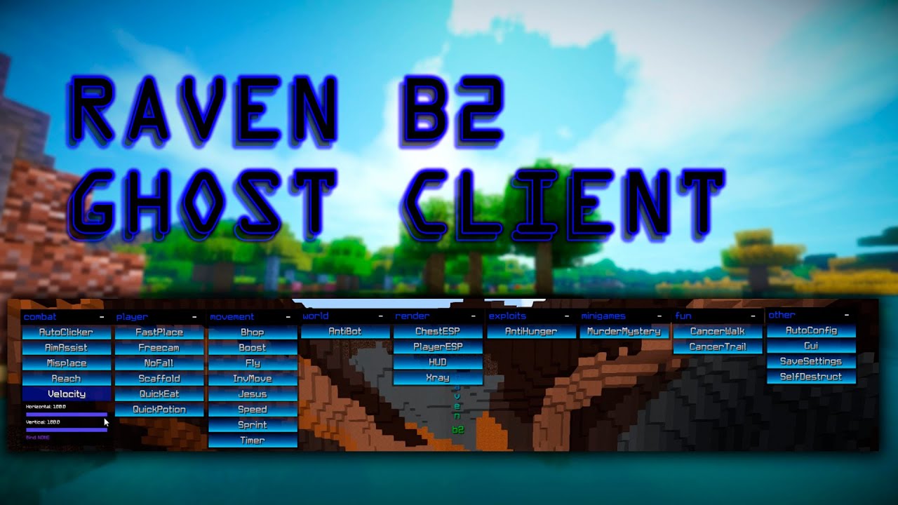 Raven b2 Ghost client LEAKED [Minecraft] (DOWNLOAD IN DESC) - YouTube