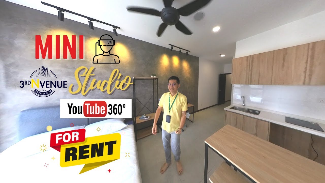 360° VR Video For Rent Very Nice Studio Unit ( Dual Key ) 200m ...