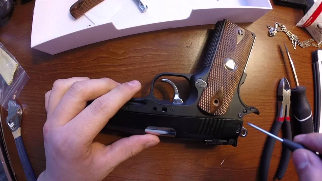 How to disassemble the WG extreme 45 1911 co2 Gbb pistol - YouTube