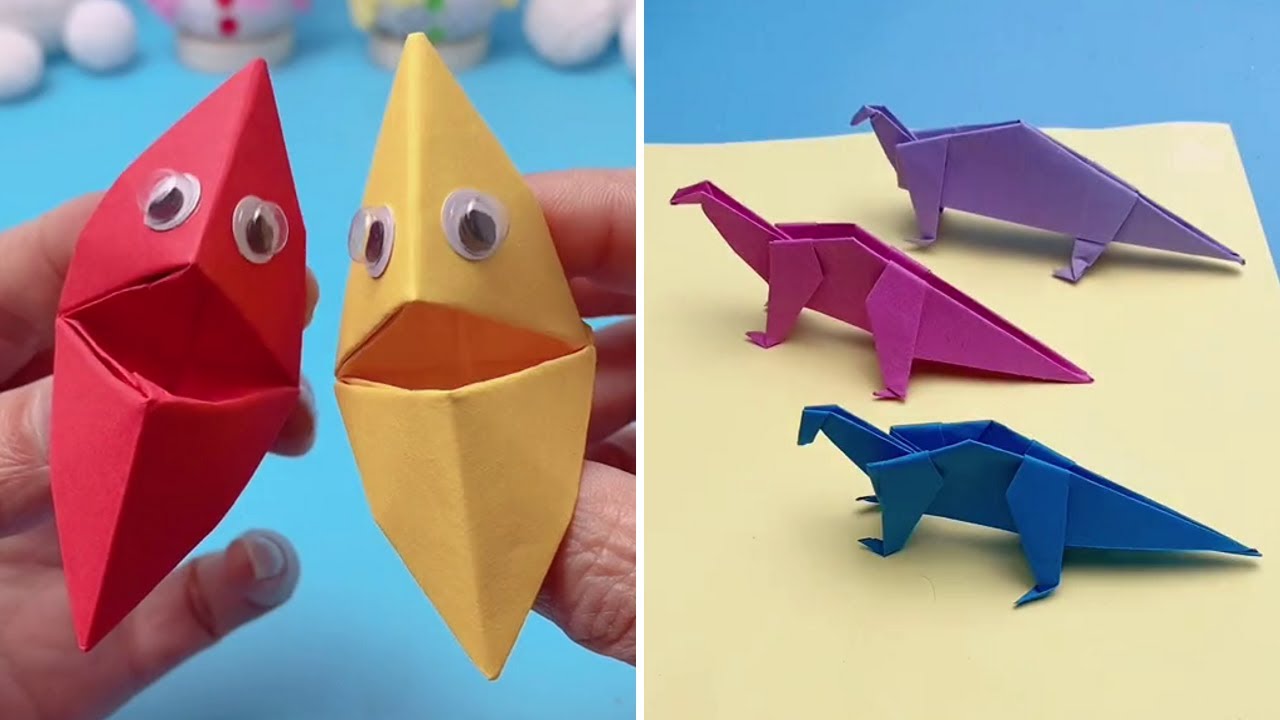 10+ Simple Cute DIY Origami Paper Craft Tutorials || Easy Animal Paper ...