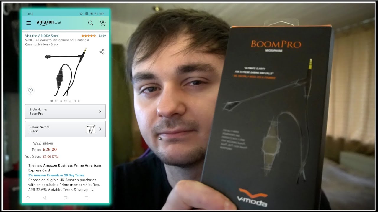 V-MODA Boom pro Microphone Audio Test! Combined with Sony WH-1000X M3 ...