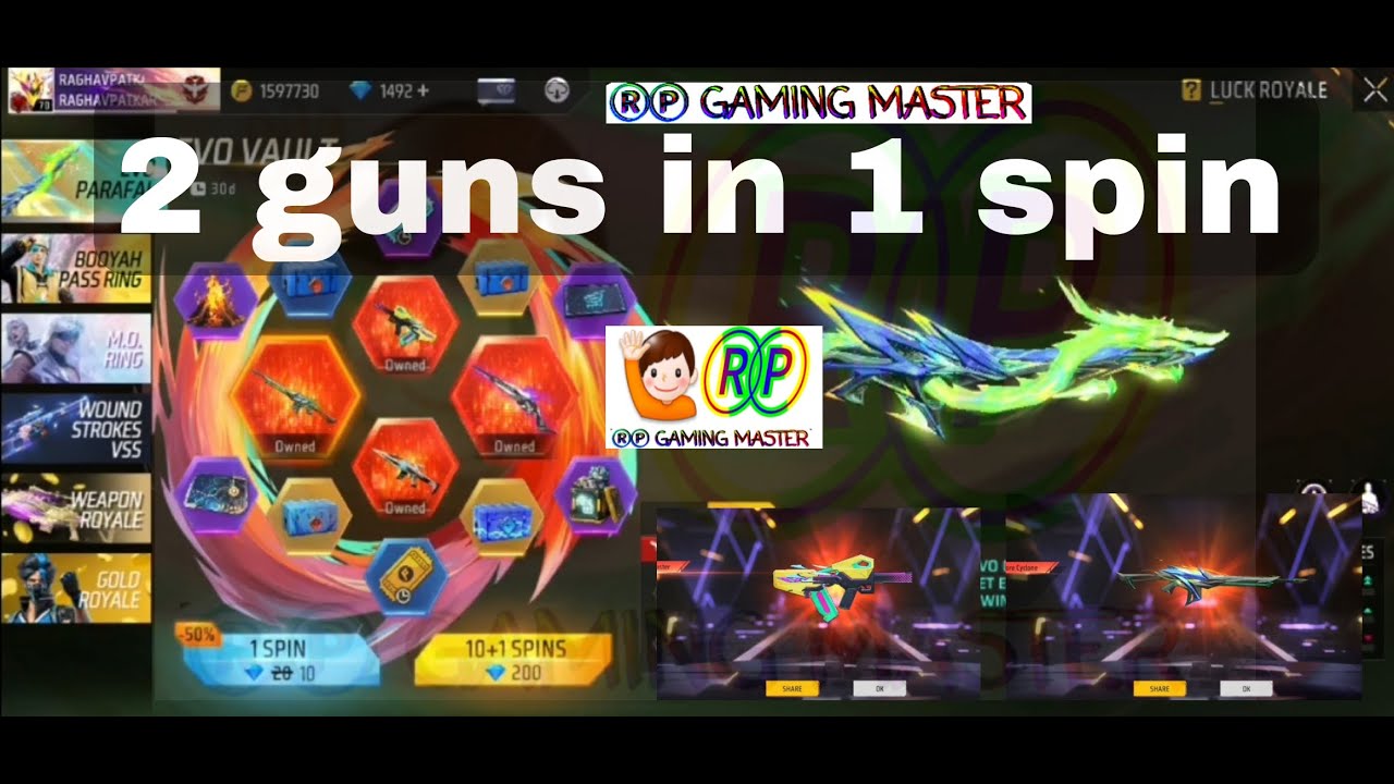 EVO PARAFAL - LORE CYCLONE only one spin RP GAMING MASTER RP RAGHAV PATKAR - YouTube