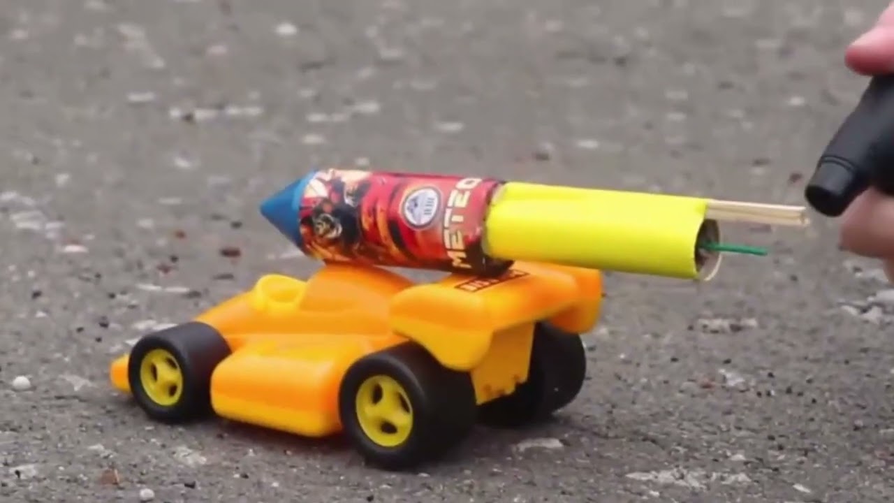 blowing up toy cars - YouTube