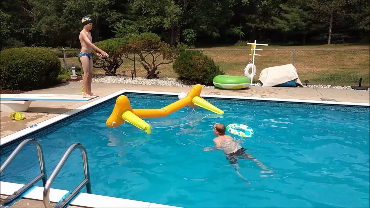 Birthday Boy Tests Out His Diving Skills - YouTube
