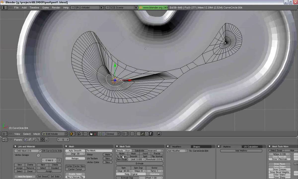 How to create a pool / hot tub in blender - YouTube