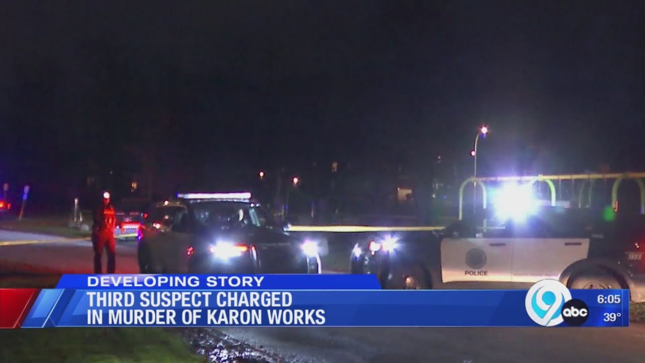 Third suspect charged in murder of Karon Works - YouTube