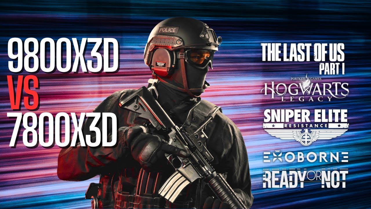 9800X3D vs 7800X3D - 5 Games Compared in 1080, 1440, 4K - YouTube