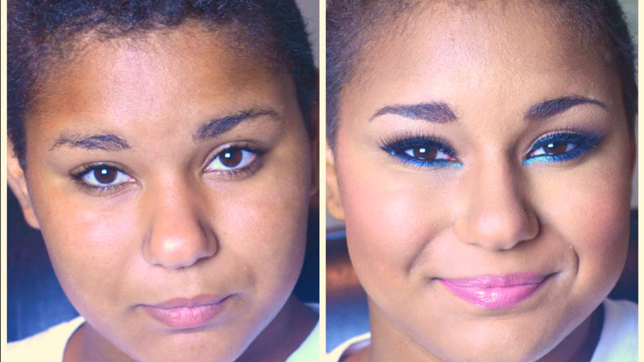 Homecoming Makeup Makeover Transformation - YouTube