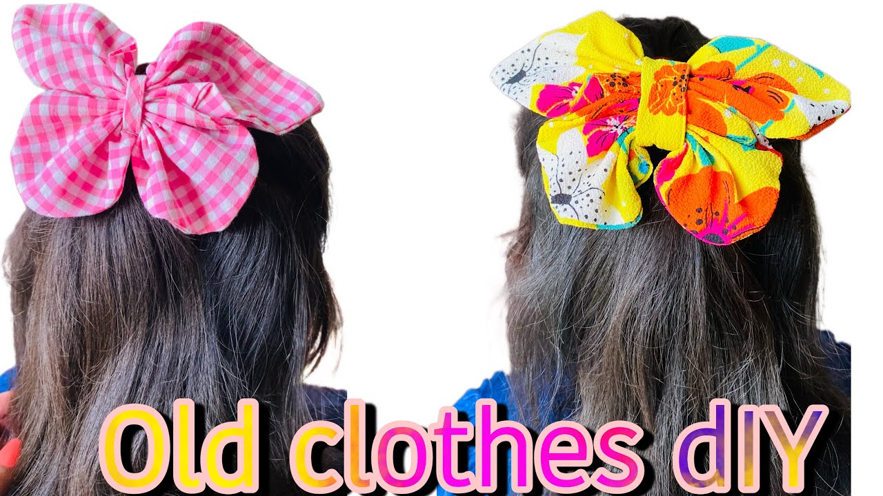 Large fabric butterfly hair accessories 🦋 • hair clip diy • easy ...