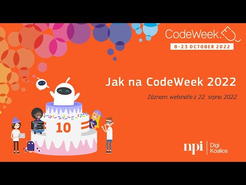 Webinář Jak na CodeWeek v roce 2022 - YouTube
