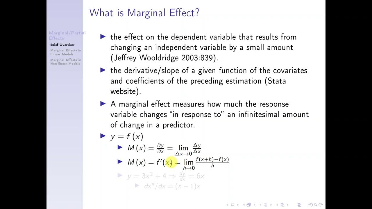 Categorical Data Analysis: Binary Regression Marginal Effects Intro - YouTube