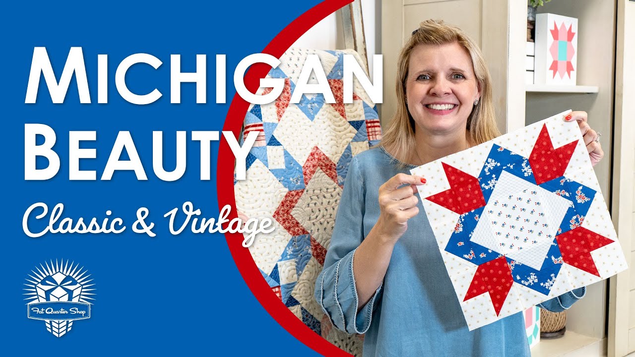 TRIBUTE to one of our Favorite Designers 🫶 Michigan Beauty Quilt Block ...