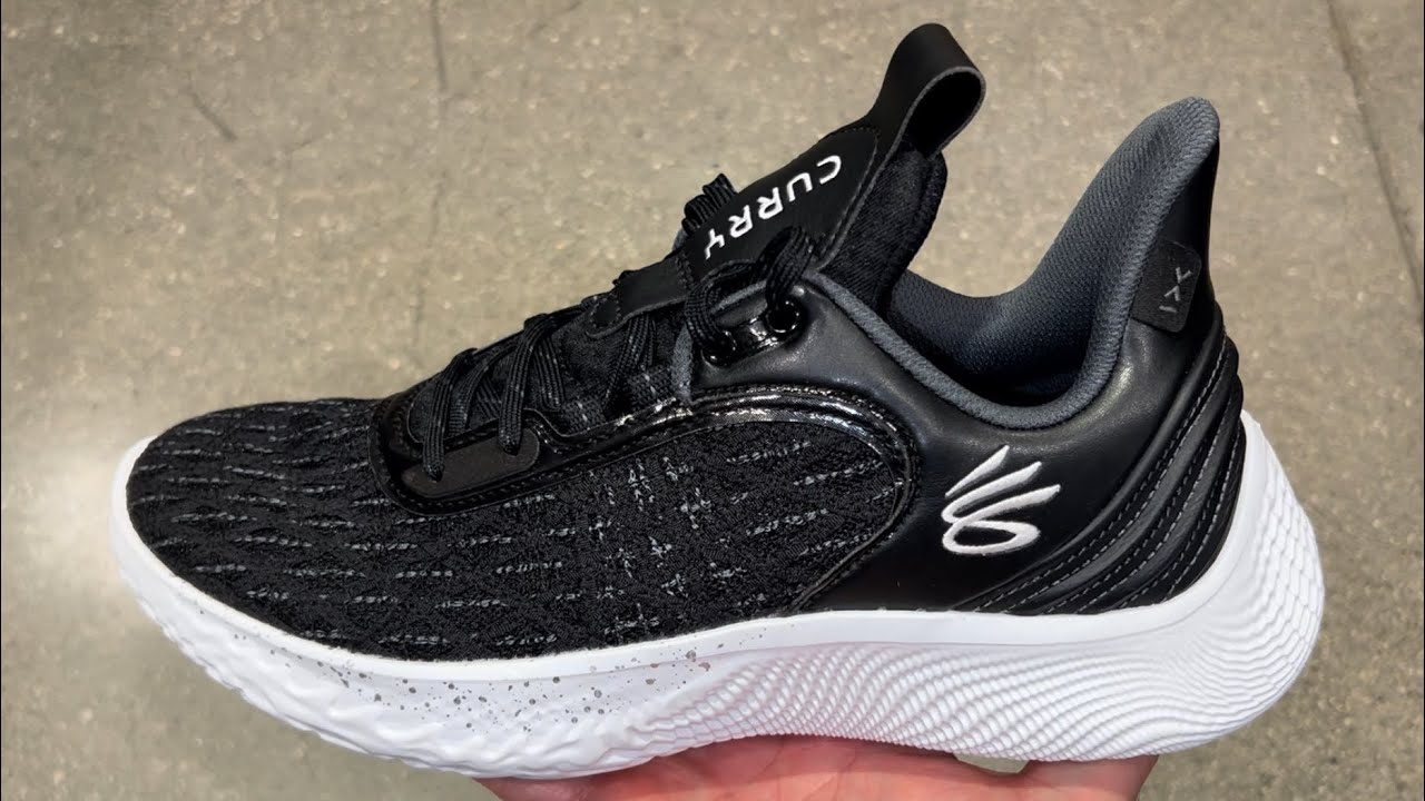 Under Armour Curry Flow 9 Team Black Basketball Shoes - YouTube