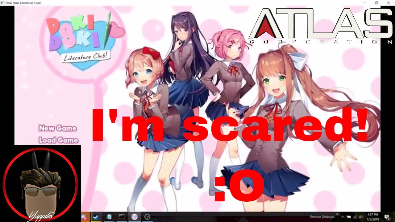 Steam | Trying a New Game | Doki Doki Literature Club | Part 1 - YouTube