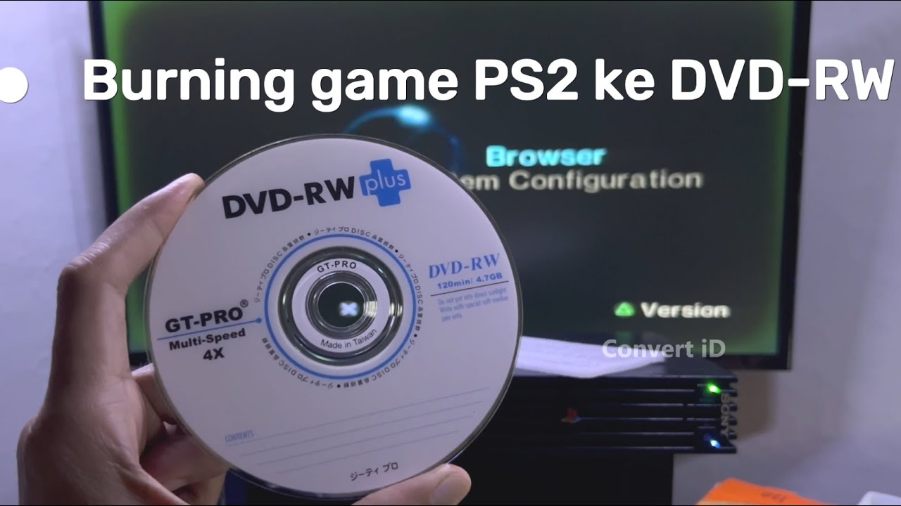 TES Burning game ps2 ke DVD-RW - YouTube