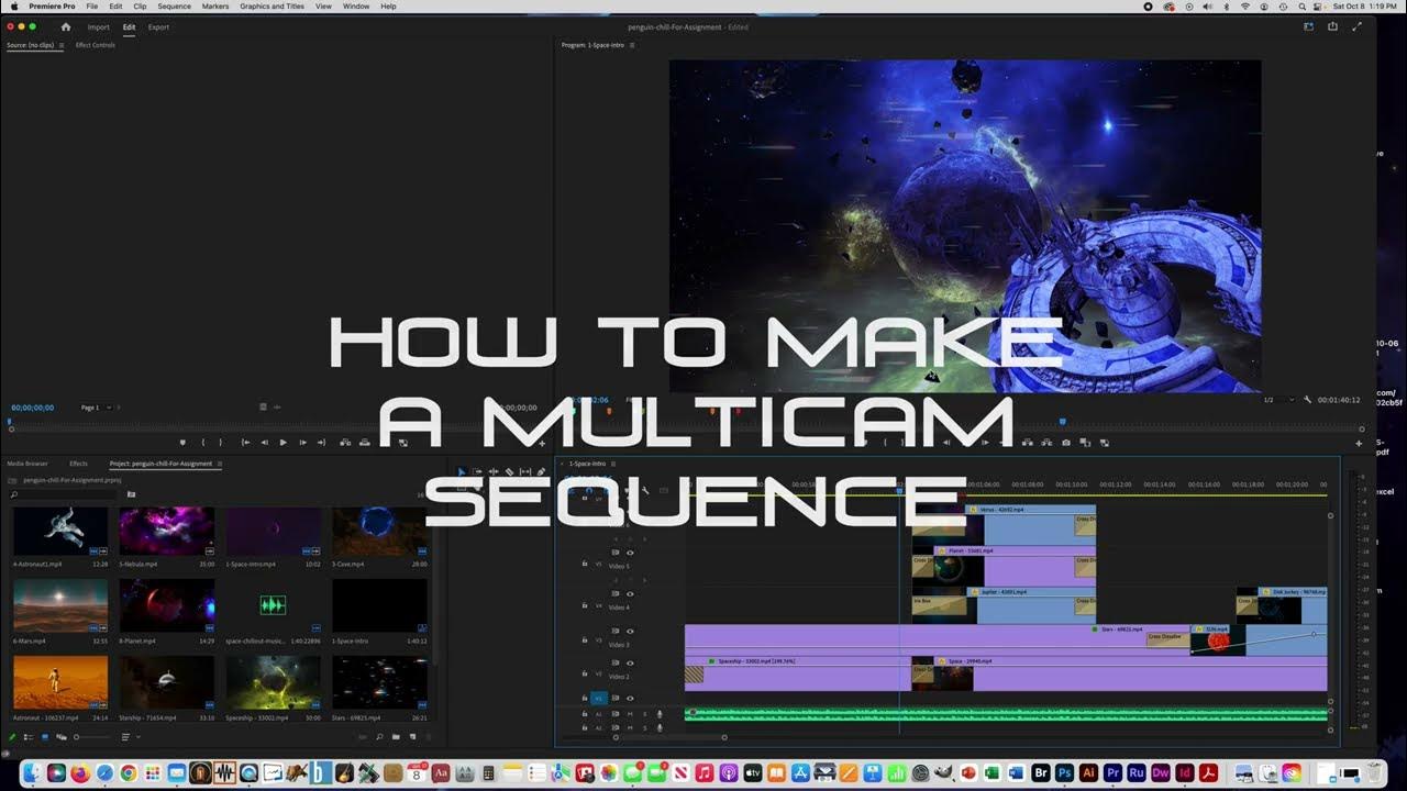 How to make a MultiCam Sequence in Premiere Pro - YouTube