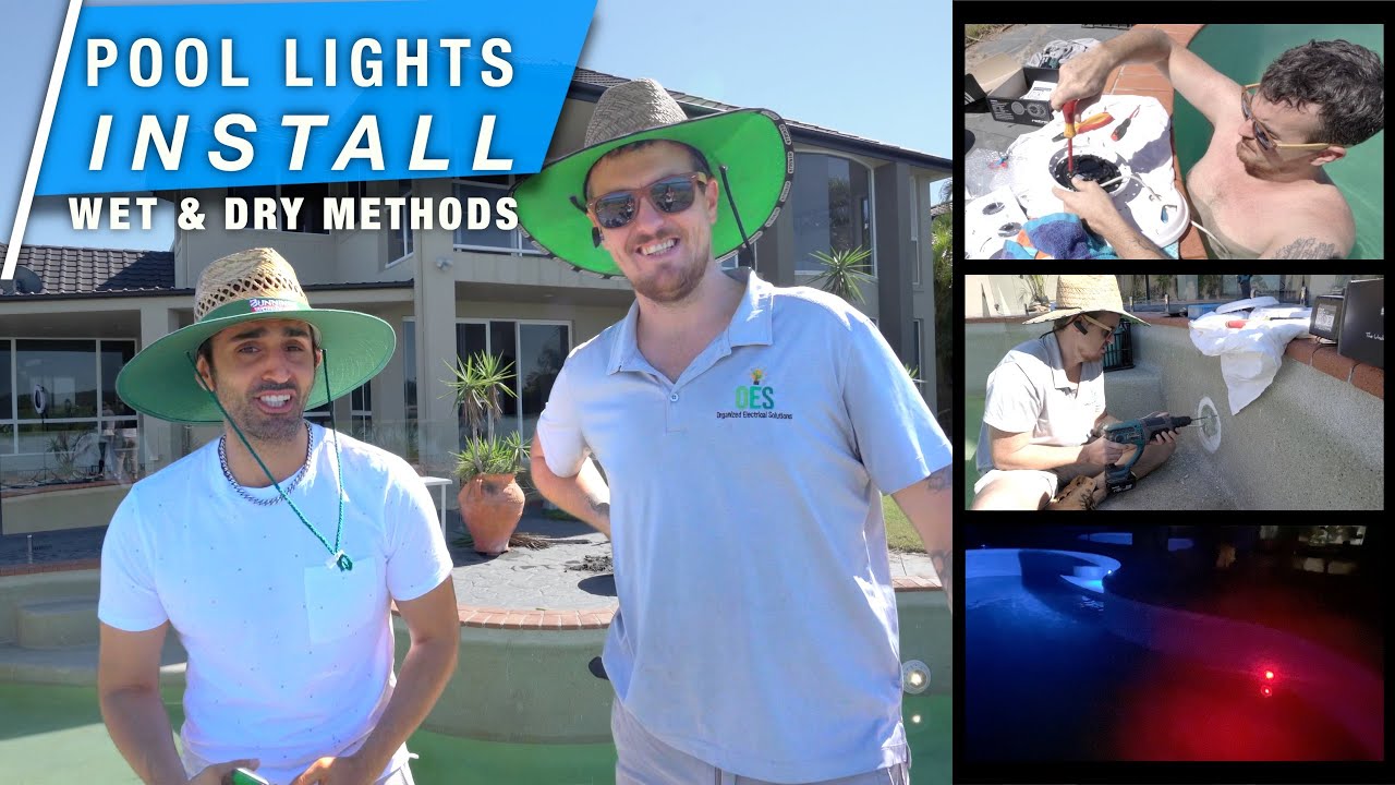 Pool Lighting Makeover 🔥 Installing Multi-Color LED Lights Step-by-Step ...