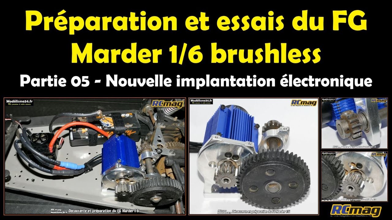 Préparation du TT 1/6 brushless FG Marder 4x2 - Partie 05 avec une ...