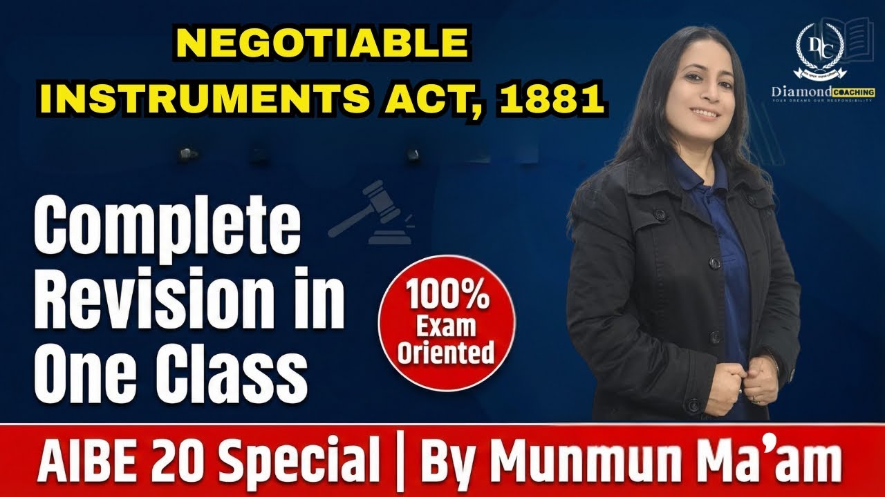 Negotiable Instruments Act 1881 | Section 138 Cheque Bounce | NI Act ...