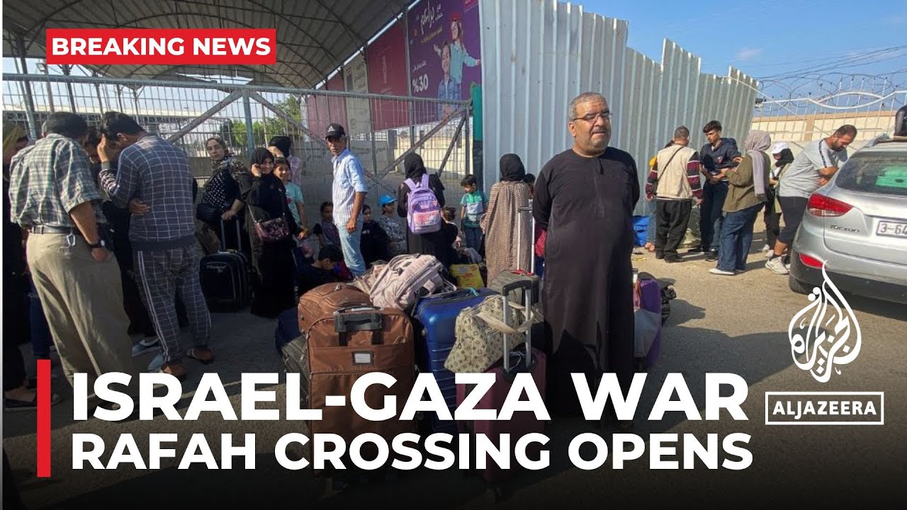Gaza war: Rafah crossing opens for the first time since October 7 - YouTube