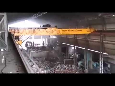10 TON MAGNET CRANE - YouTube
