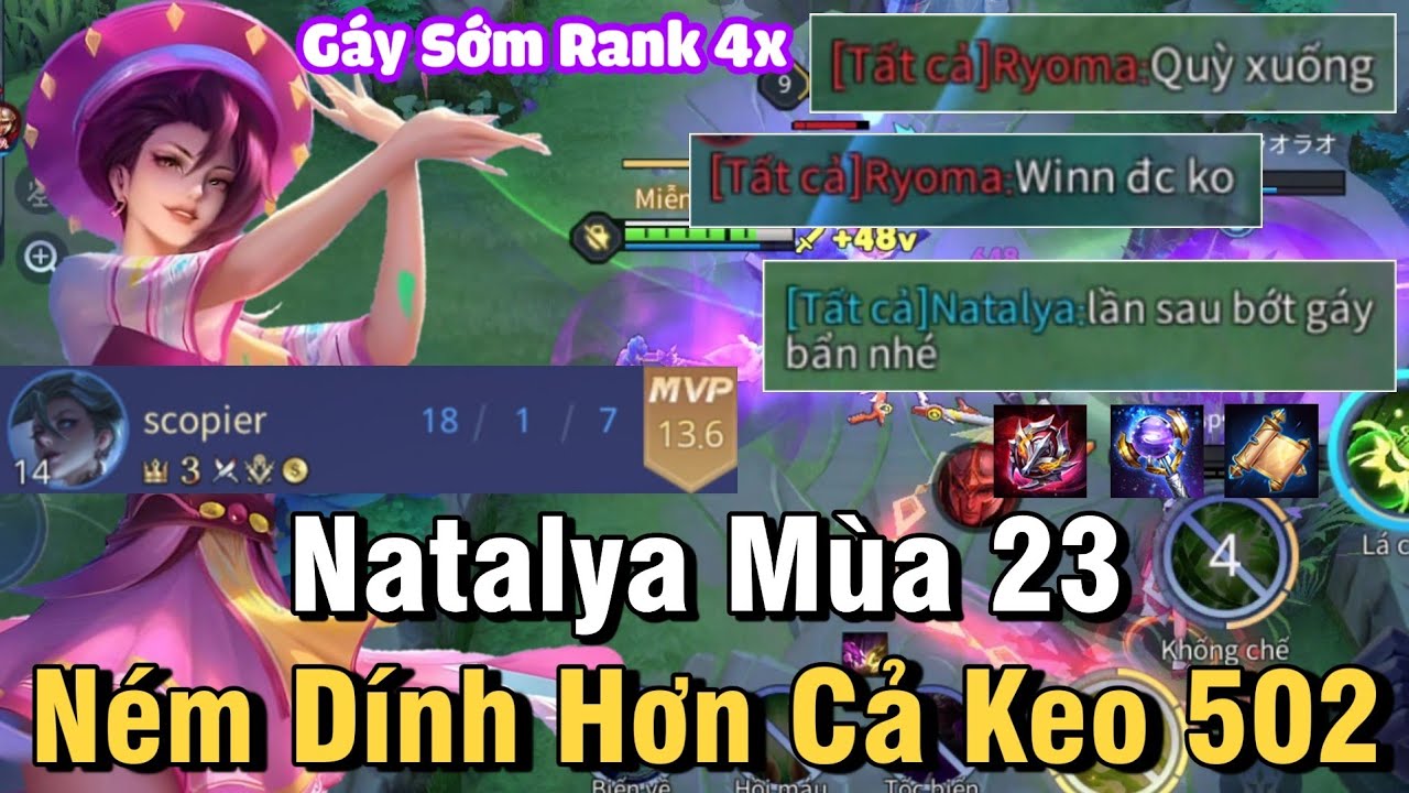 Natalya Mùa 23 Liên Quân Mobile | Cách Chơi, Lên Đồ, Phù Hiệu, Bảng ...