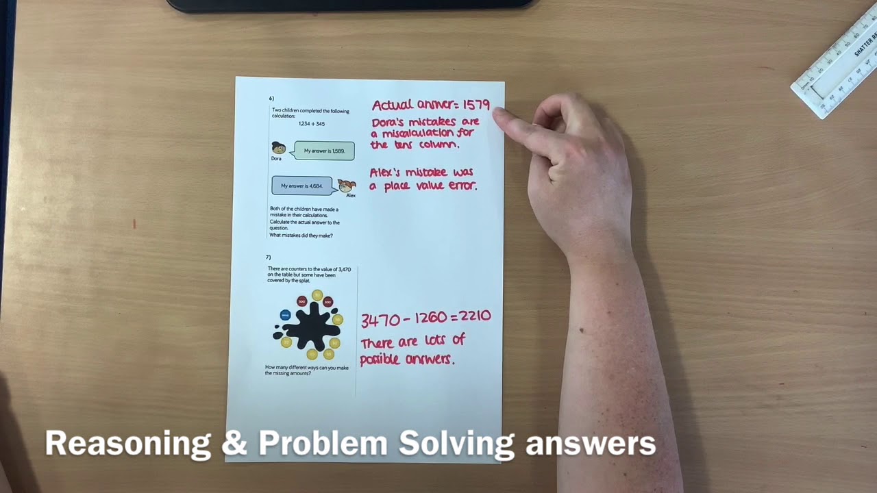 Year 4 Maths - Reasoning & problem solving answers & assessment set ...