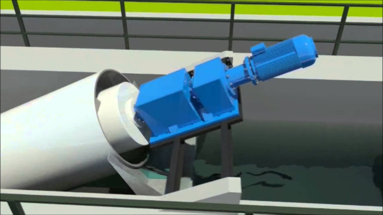 Archimedean screw fish-passage - YouTube