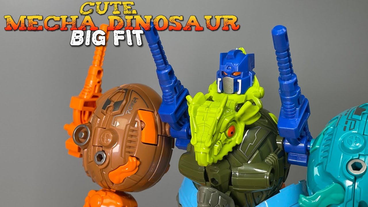 Cute Mecha Dinosaur Big Fit 6-in-1 - YouTube