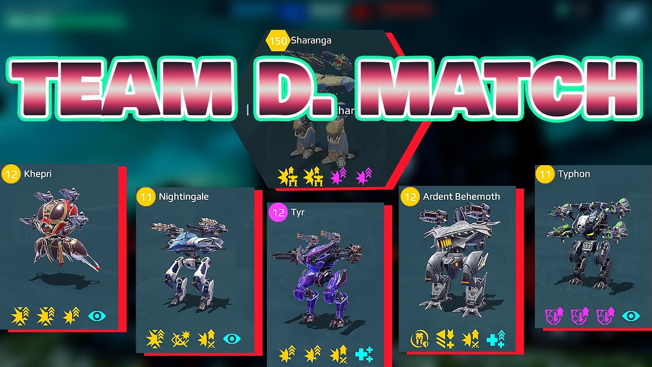 War Robots Khepri Nightingale Tyr Ardent Behemoth Typhon Gameplay - YouTube