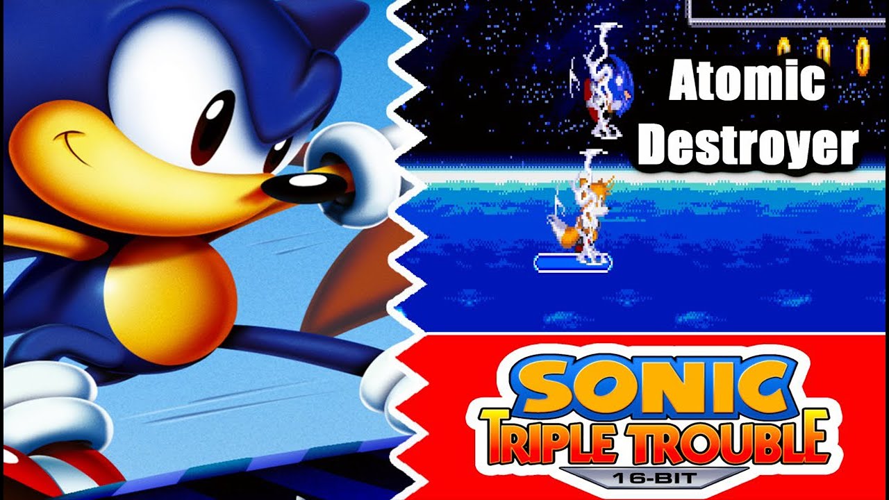 Sonic Triple Trouble - 16 Bit - Atomic Destroyer - YouTube