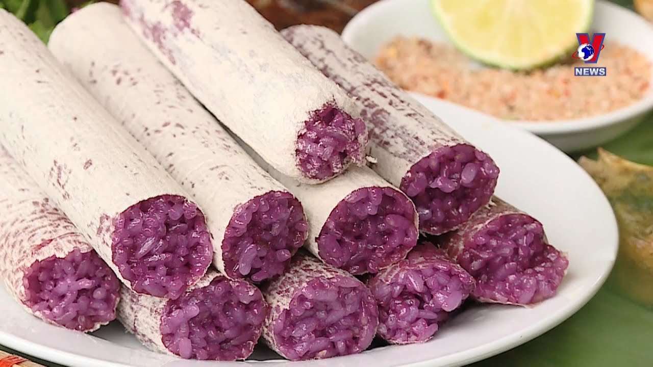 Unique rice in bamboo tube in Vietnam’s northwest region - YouTube