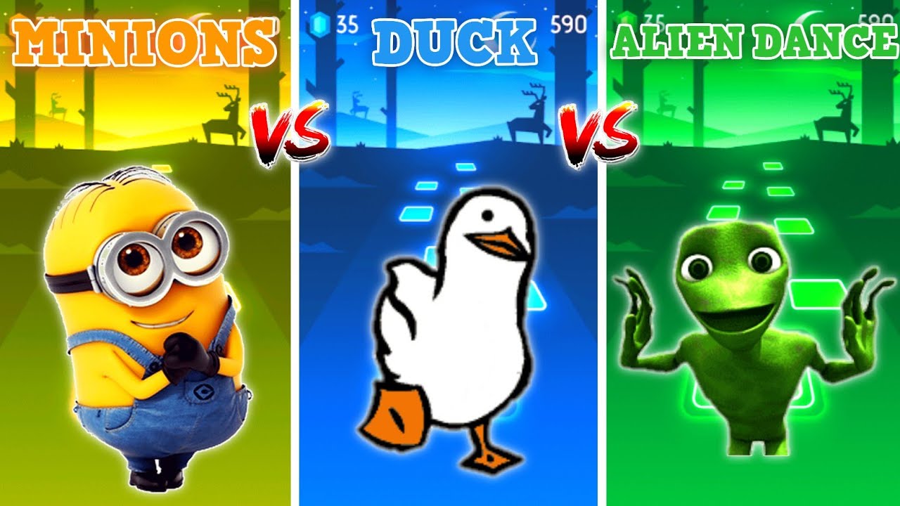 Minions vs Duck vs Alien Dance - Tiles Hop EDM Rush - YouTube