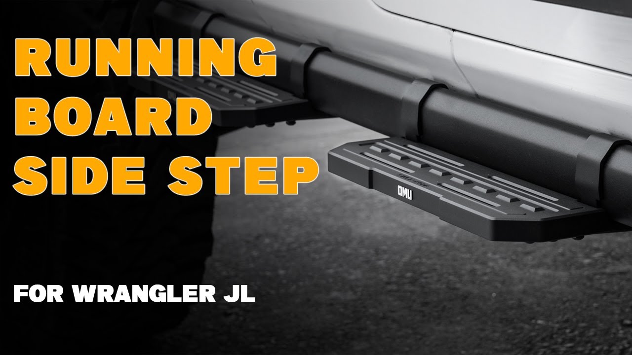 OMU Genesis Series Running Board Side Step For Jeep Wrangler JL with ...