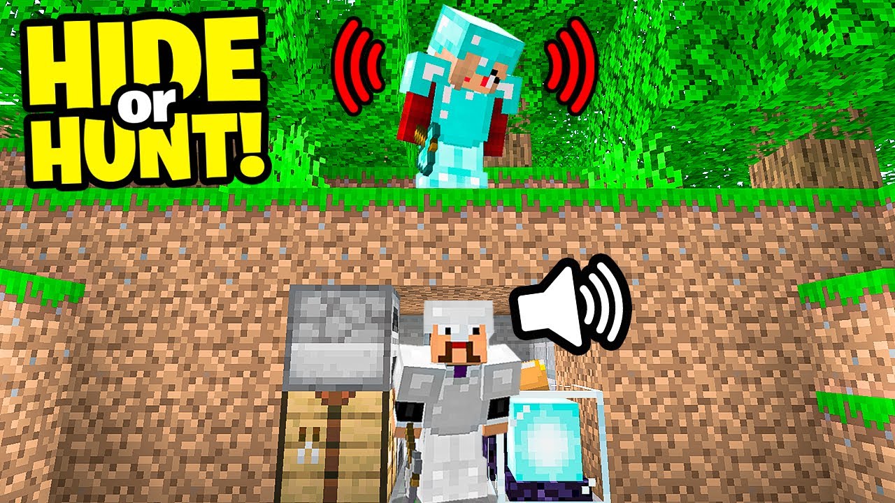 Minecraft with Secret Proximity Chat! (Hide Or Hunt) - YouTube