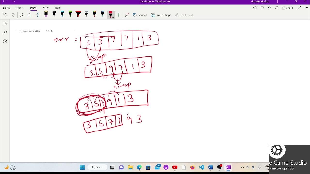 insertion sort - YouTube