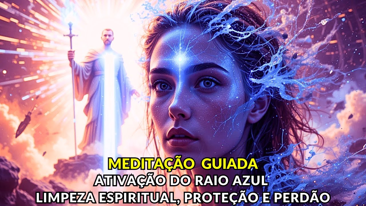 Meditação Guiada- Ativação do Raio Azul 🔷 Limpeza Espiritual, Proteção ...